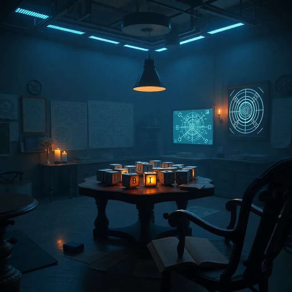 The Spinning Cube Cipher Text Game — Infinity Arcade