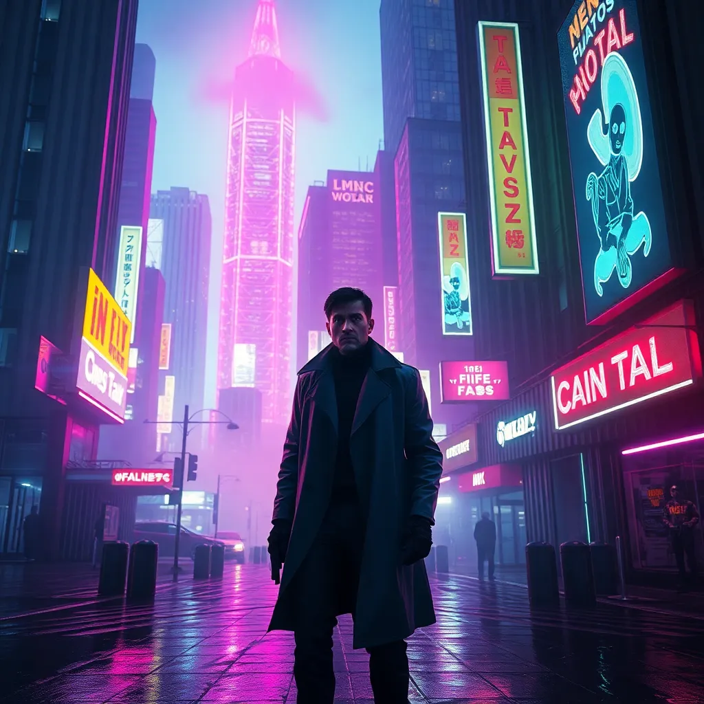 Neon Nightmare Text Game — Infinity Arcade