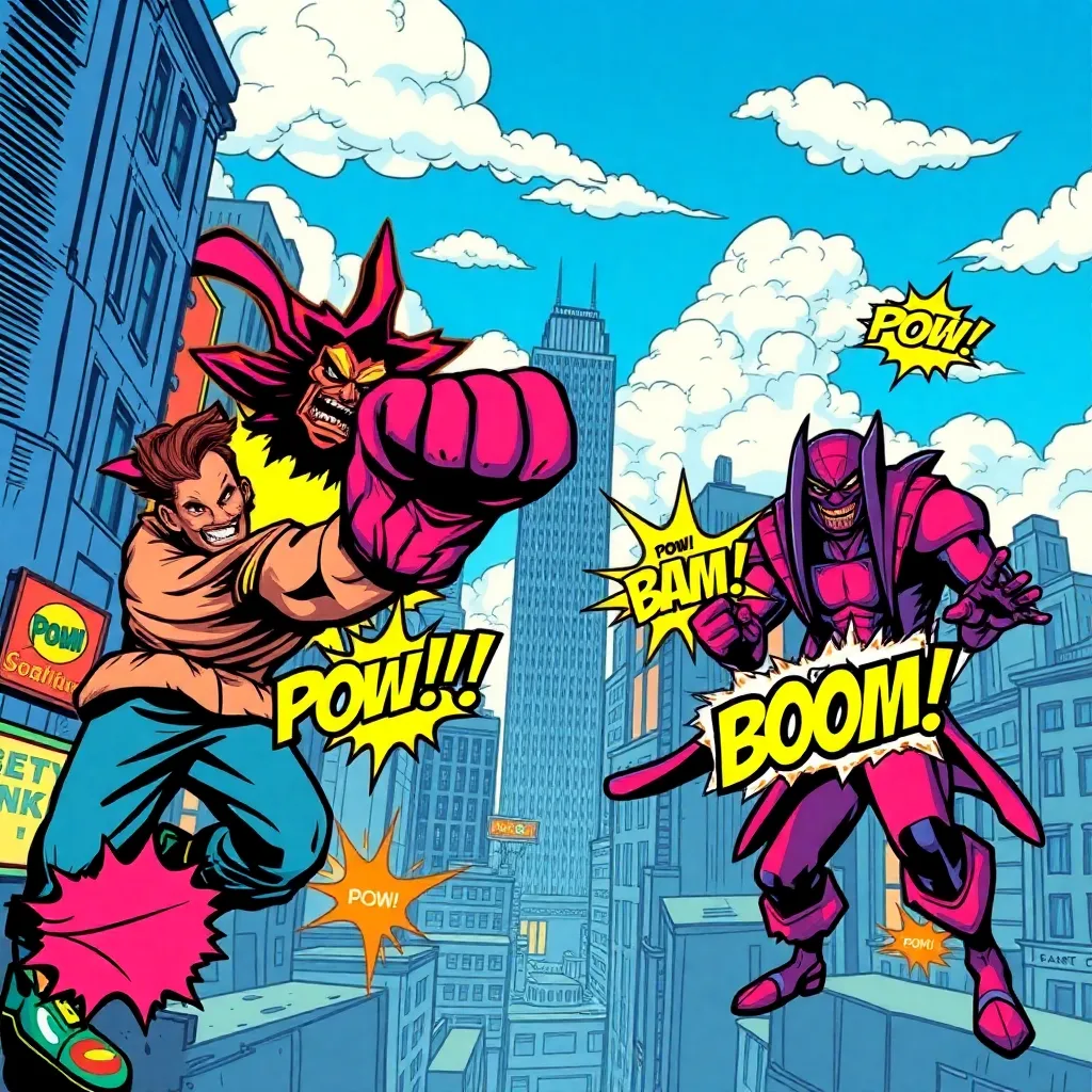 Comic Mayhem Text Game — Infinity Arcade