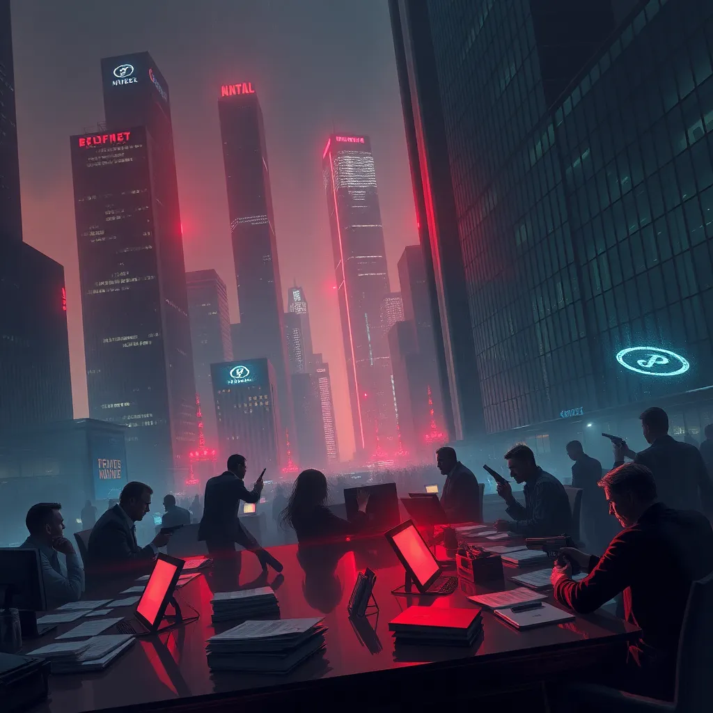 Corporate Crossfire Text Game — Infinity Arcade