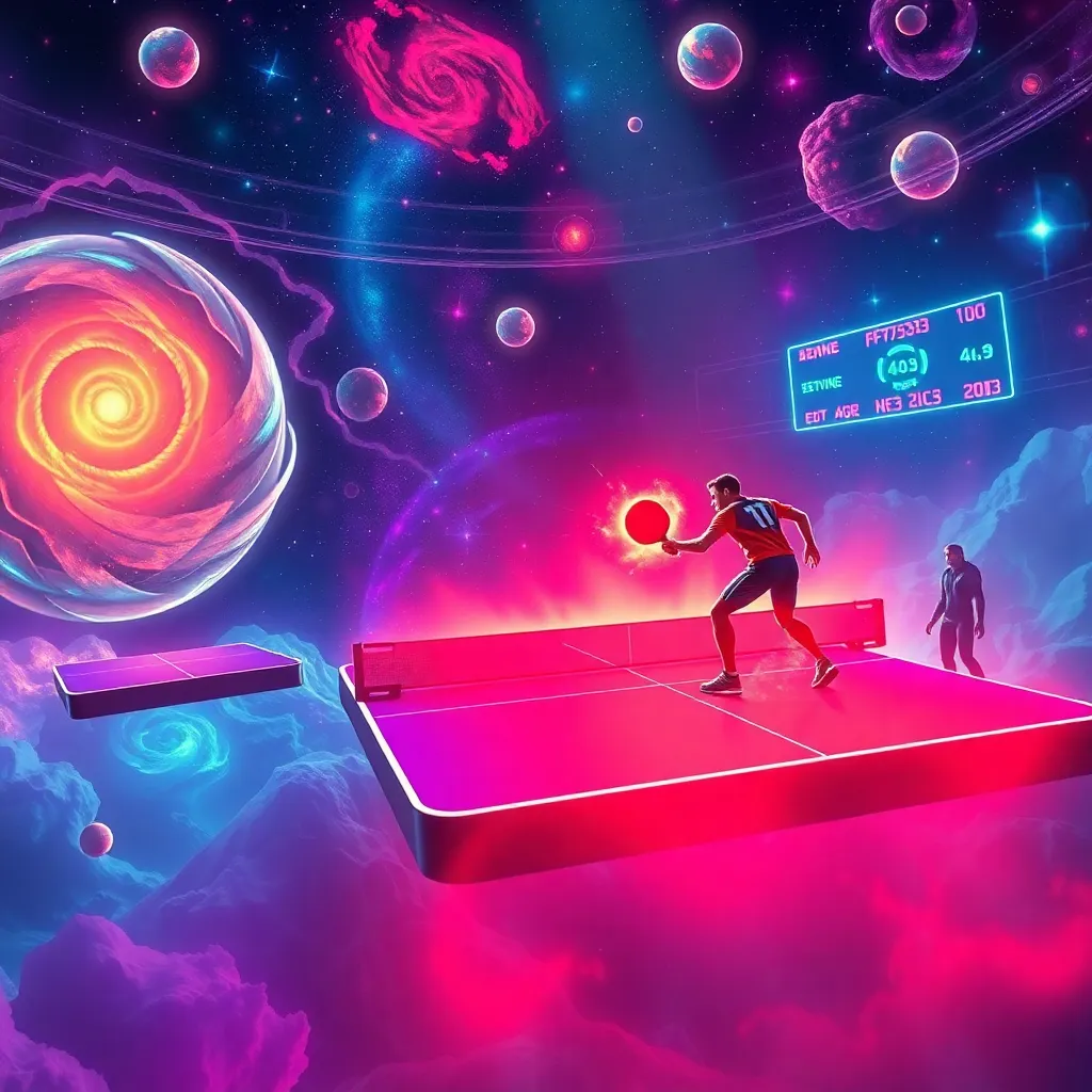 Paddle Panic: Cosmic Clash Text Game — Infinity Arcade