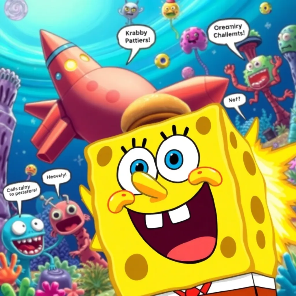 SpongeBob's Galactic Grubventure Text Game — Infinity Arcade