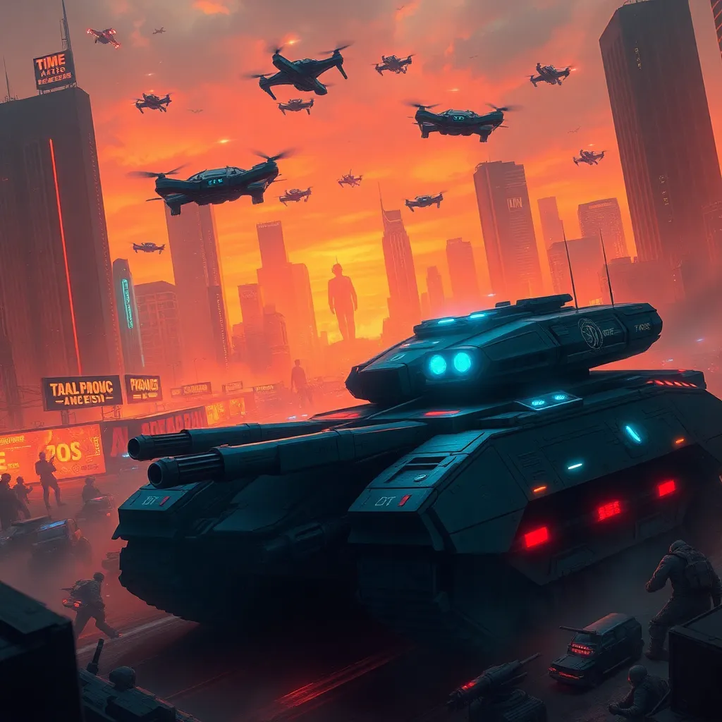 Tank Duel: The Epic Quantum Showdown Text Game — Infinity Arcade