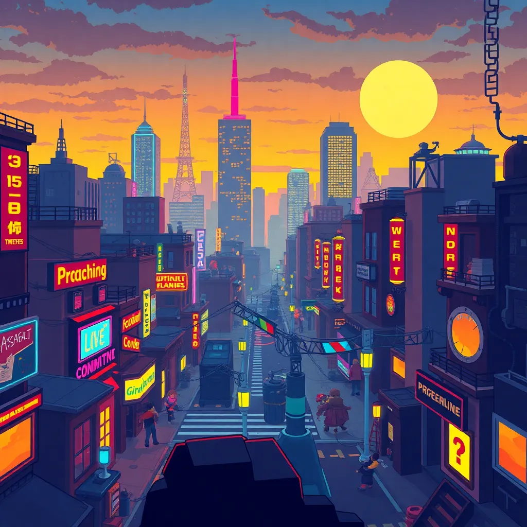 Pixel Heist: Retro Remix Text Game — Infinity Arcade