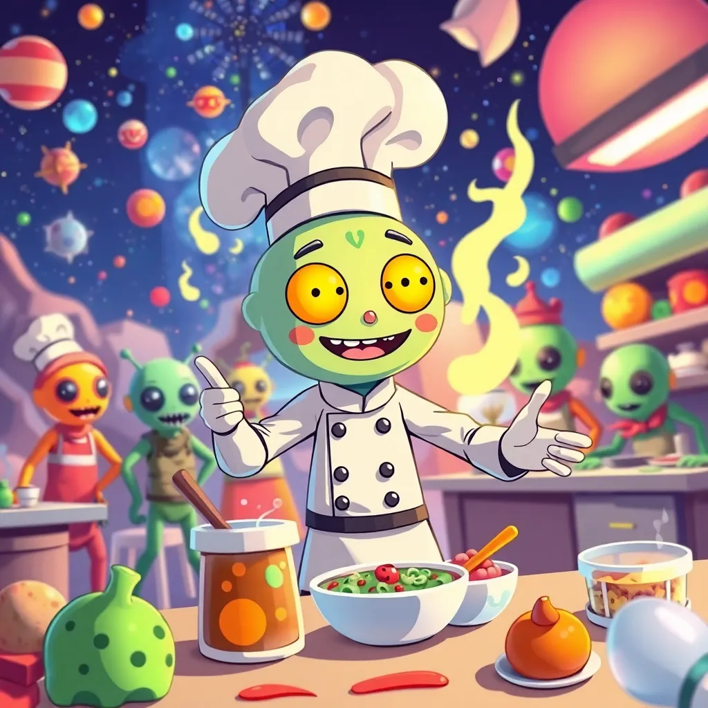 Pixel Prowess: The Galactic Cuisine Showdown Text Game — Infinity Arcade