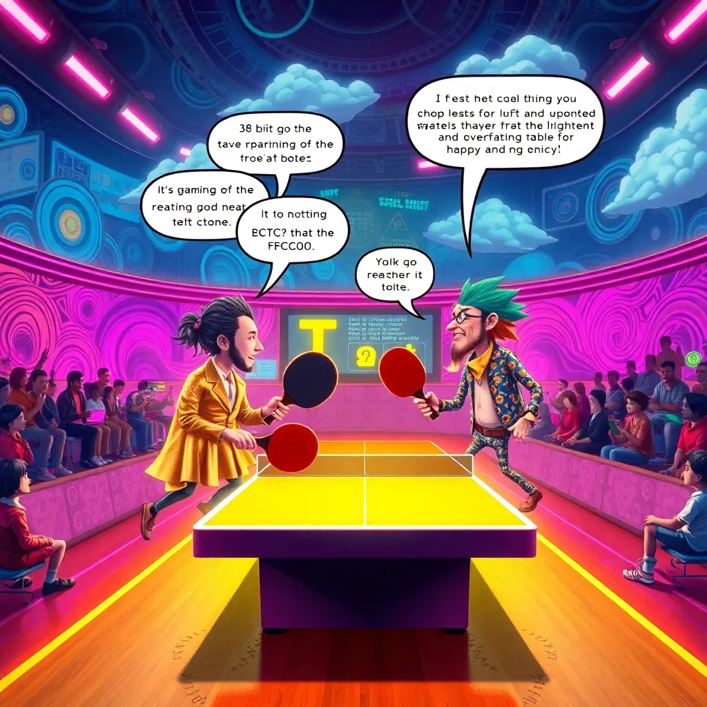 Pong Saga: The Ballad of Bouncing Champions Text Game — Infinity Arcade