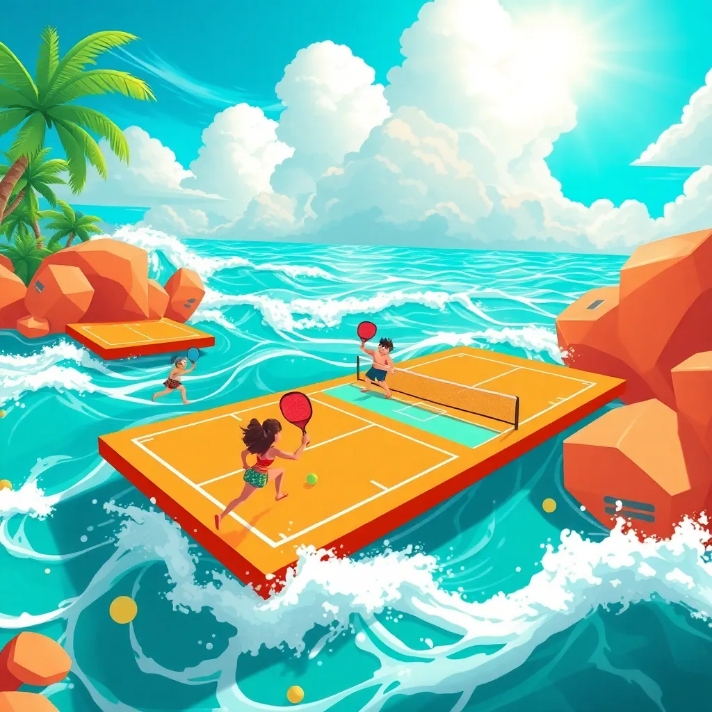 Pickleball Tide Text Game — Infinity Arcade
