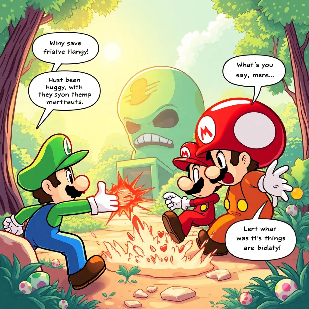 Mario & Luigi: The Royal Rumble Text Game — Infinity Arcade