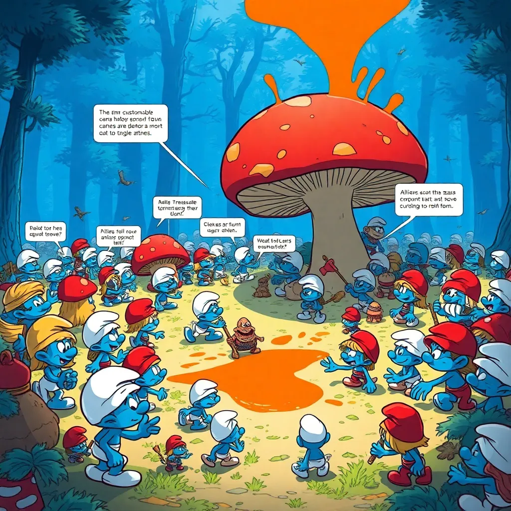 Smurf Showdown: War of Tiny Titans Text Game — Infinity Arcade