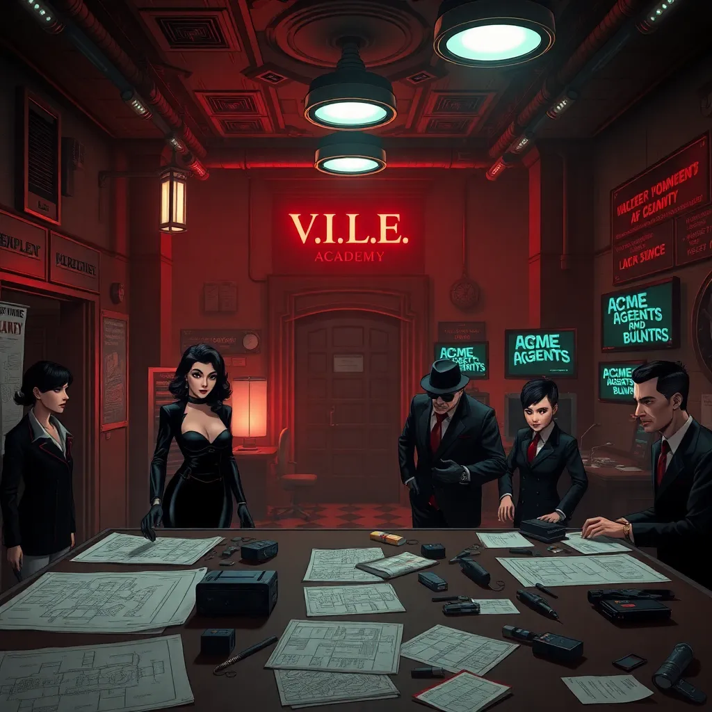 V.I.L.E. Academy: The Heist Chronicles Text Game — Infinity Arcade