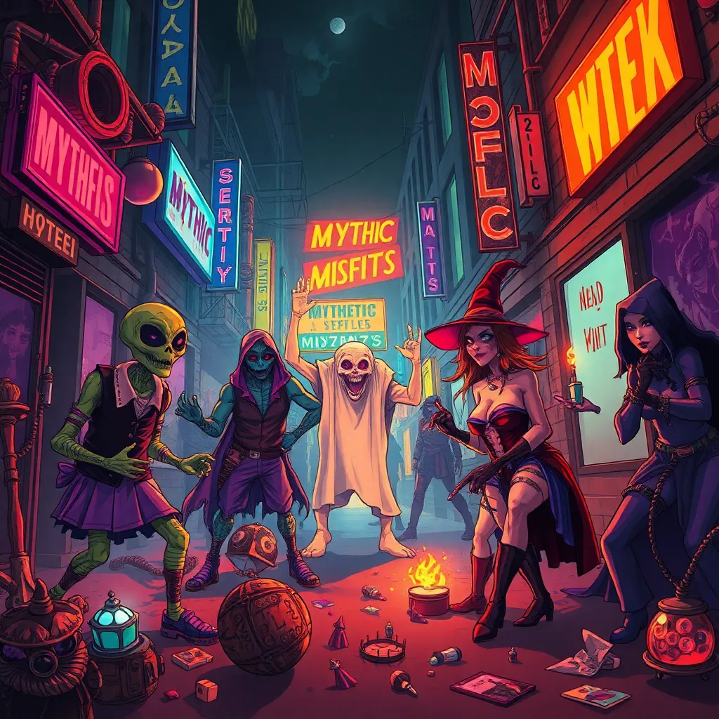 Mythic Misfits Text Game — Infinity Arcade